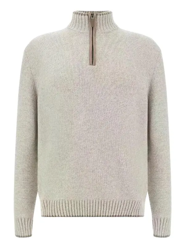 Paul & Shark Half-zip Sweater - Neutrals
