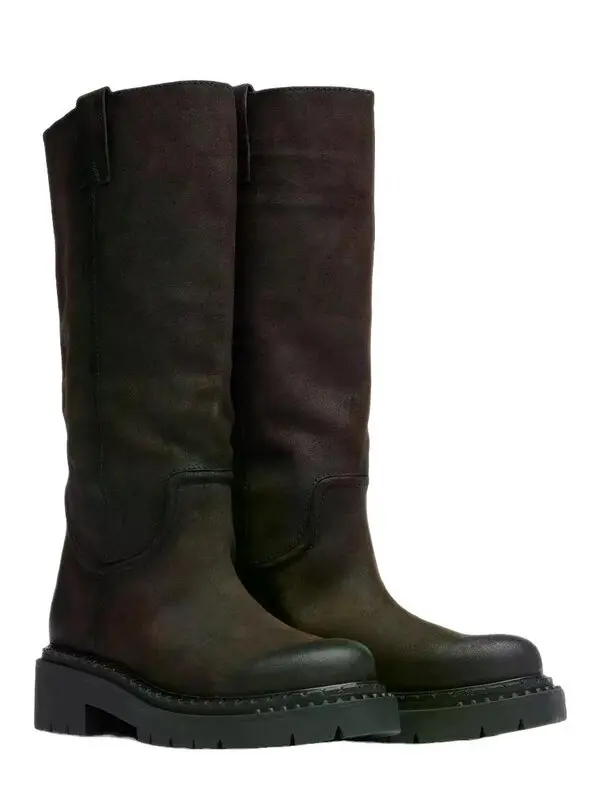 Ash Detroit Leather Knee-high Boots - Brown