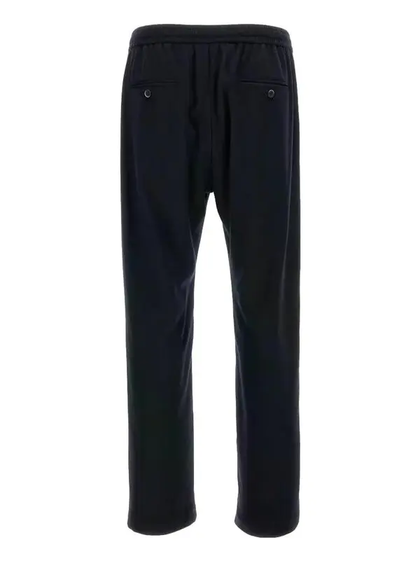 Barena Venezia Cashmere Elasticated Straight-leg Trousers - Blue