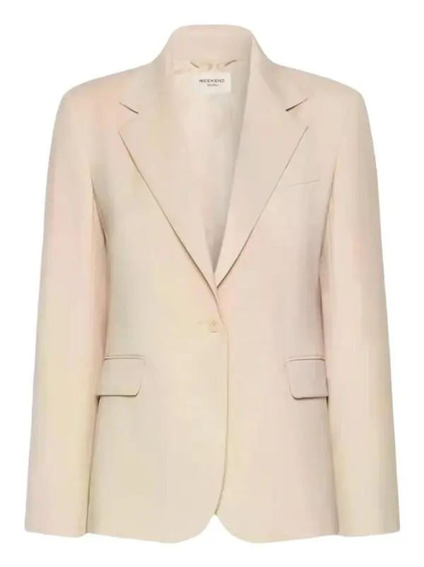 Max Mara Single-breasted Notched-lapel Blazer - Neutrals