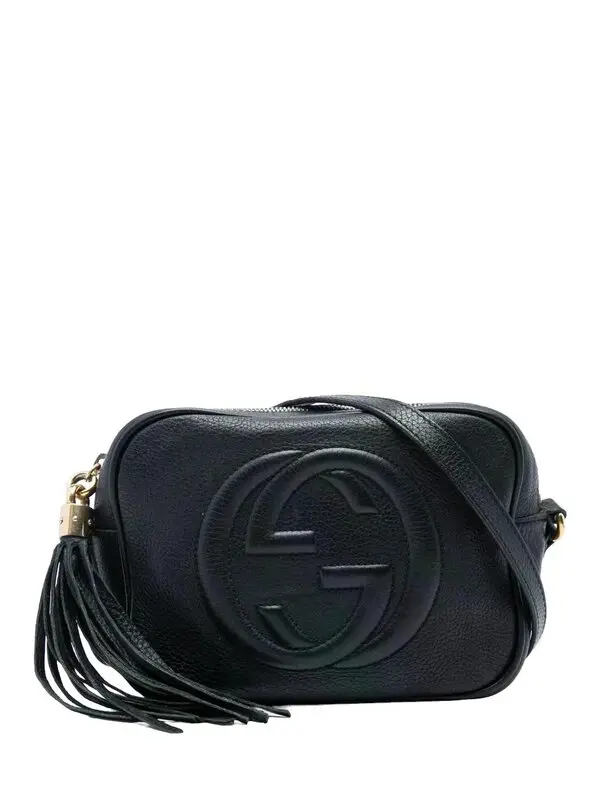 Gucci 2016-2026 Calfskin Soho Disco Crossbody Bag - Black