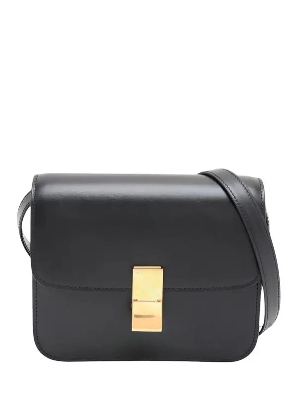 Celine 2011-2022 Teen Calfskin Classic Box Crossbody Bag - Black