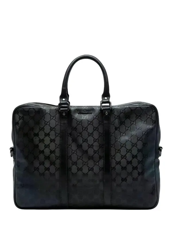 Gucci 2016-2025 Gg Imprime Business Bag - Black