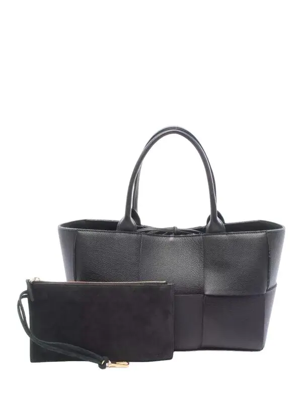 Bottega Veneta 2012-2026 Small Nappa Maxi Intrecciato Arco Tote Bag - Black