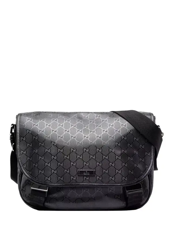 Gucci 2000-2015 Gg Imprime Crossbody Bag - Black