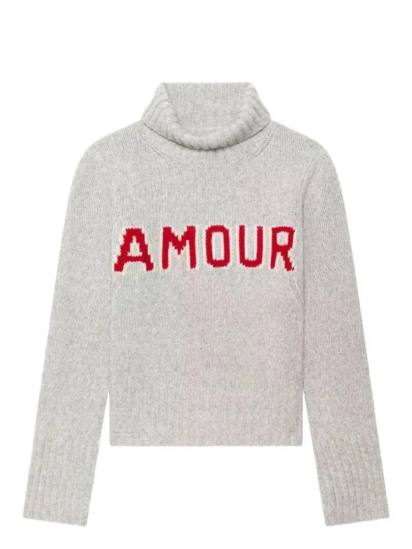 Zadig&Voltaire Amour Roll-neck Sweater - Grey