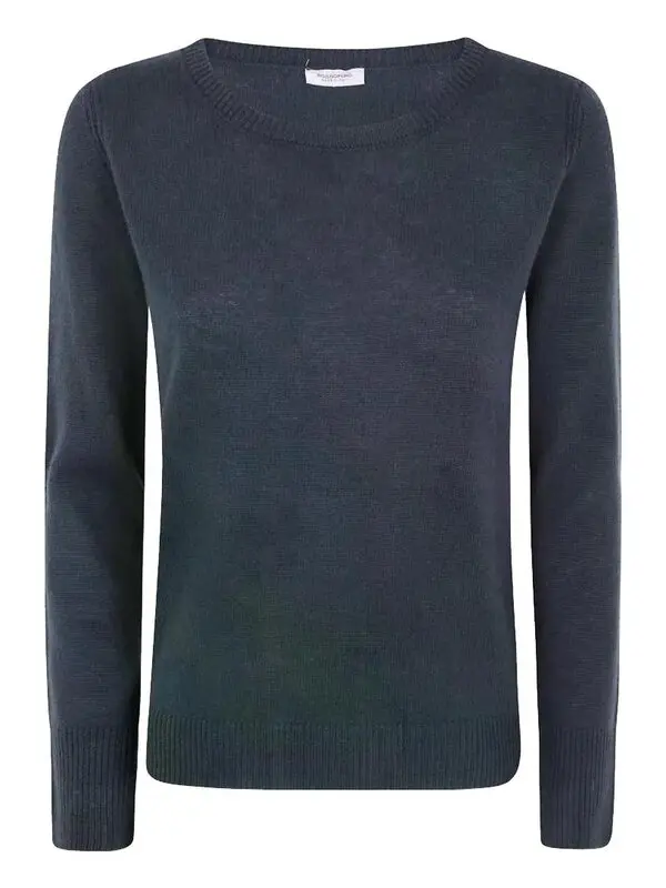 Rossopuro Fine-knit Cashmere Sweater - Blue
