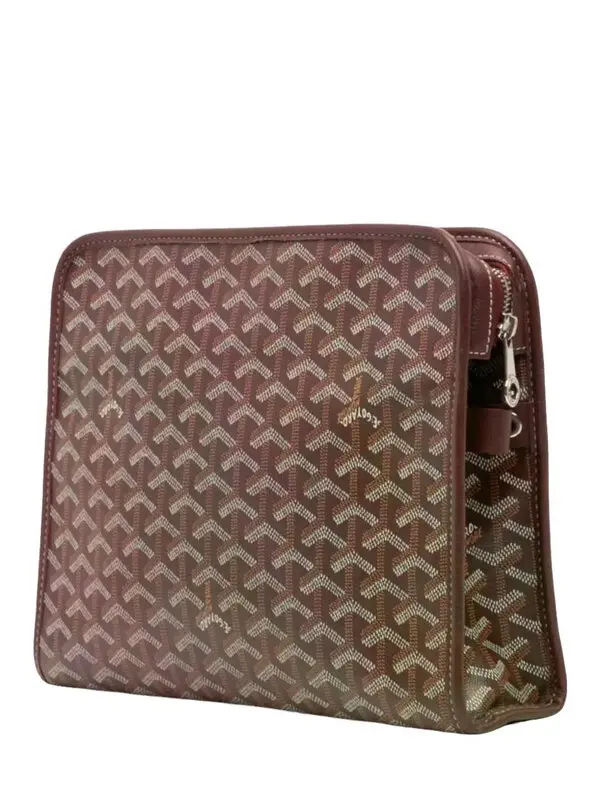 Goyard 2010-2026 Goyardine Jouvence Toiletry Pouch Gm Clutch Bag - Red