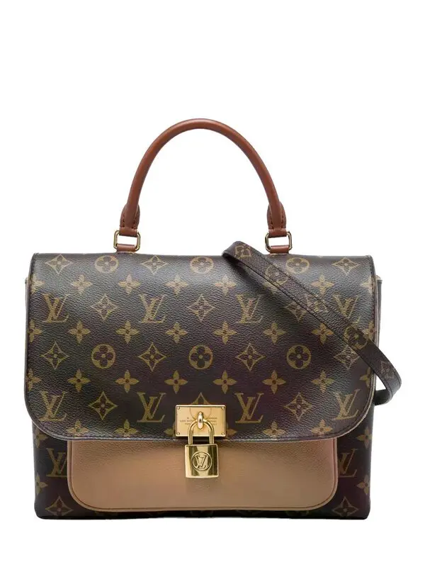 LOUIS VUITTON 2018 Monogram Marignan Satchel - Brown