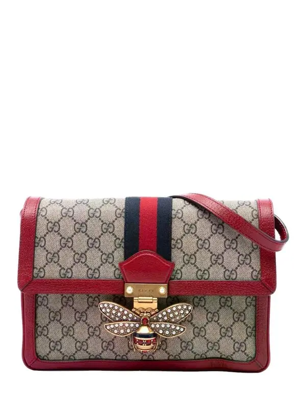 Gucci 2016-2026 Gg Supreme Queen Margaret Crossbody Bag - Neutrals
