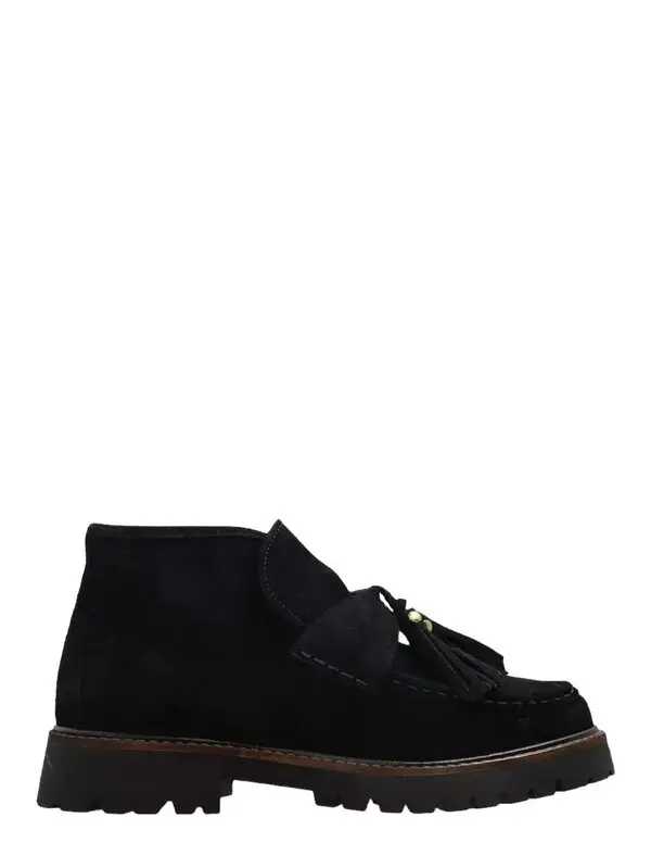POSA Aosta Tassel Ankle Boots - Blue