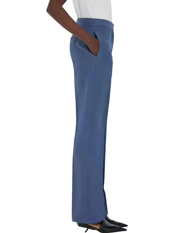 FERRAGAMO Pressed-crease Straight-leg Trousers - Blue