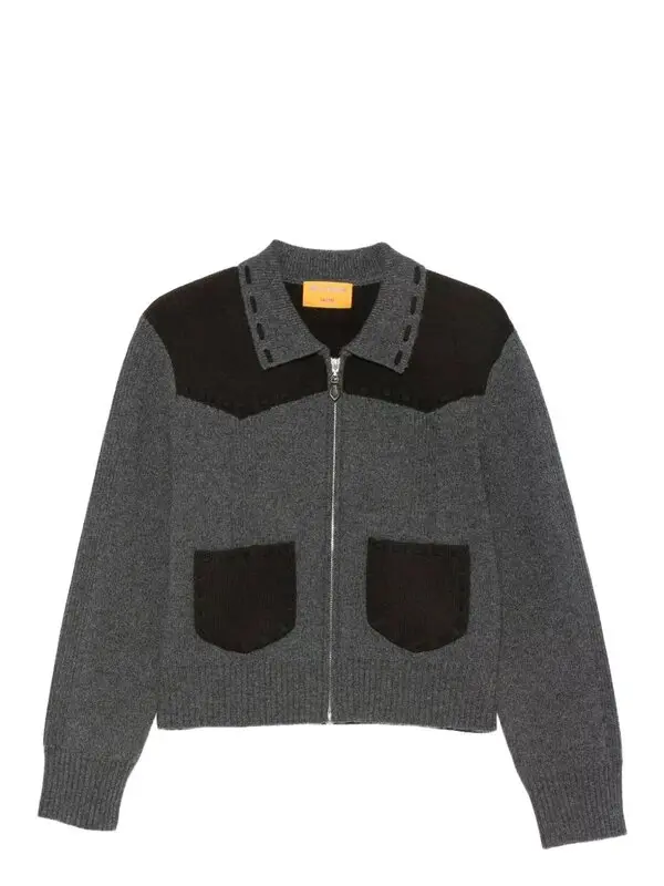 Guest In Residence Saddle Up Zip-up Cardigan - Grey