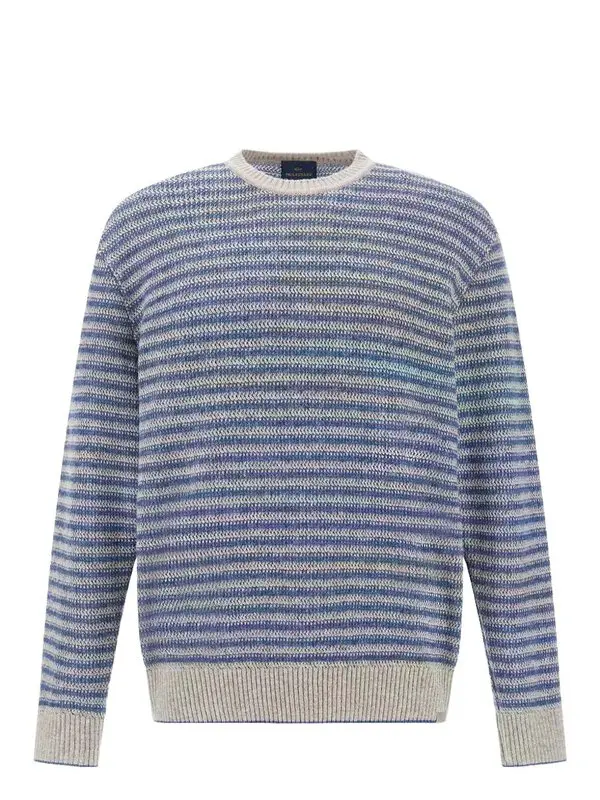 Paul & Shark Piuma Striped Wool Sweater - Blue