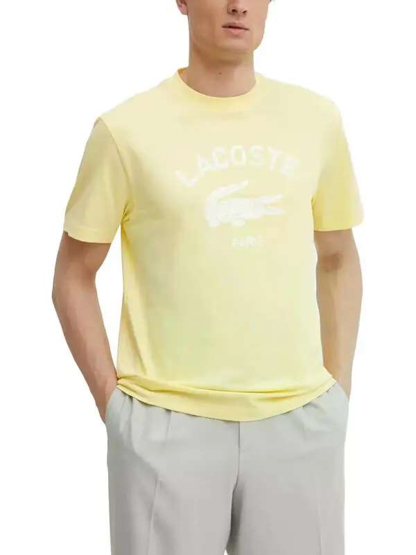Lacoste Logo-print Cotton T-shirt - Yellow