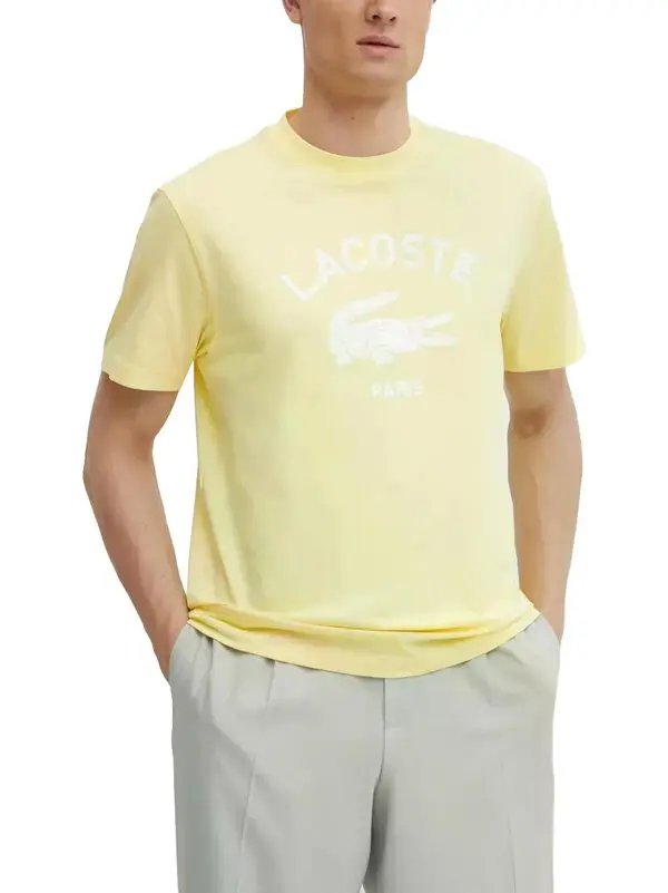 Lacoste Logo-print Cotton T-shirt - Yellow