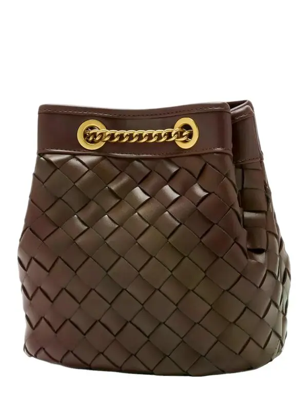Jw Pei Yara Hand-woven Bucket Bag - Brown