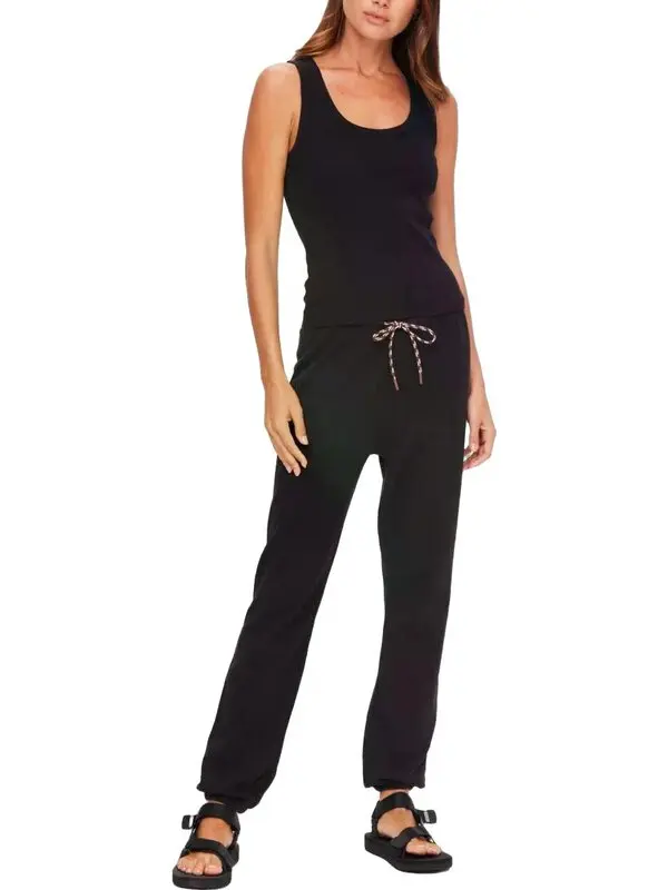 The Upside Bangalow Ribbed Tank Top - Black