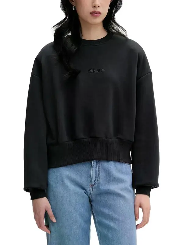 LA MANIA Hardy Logo-embroidered Sweatshirt - Black