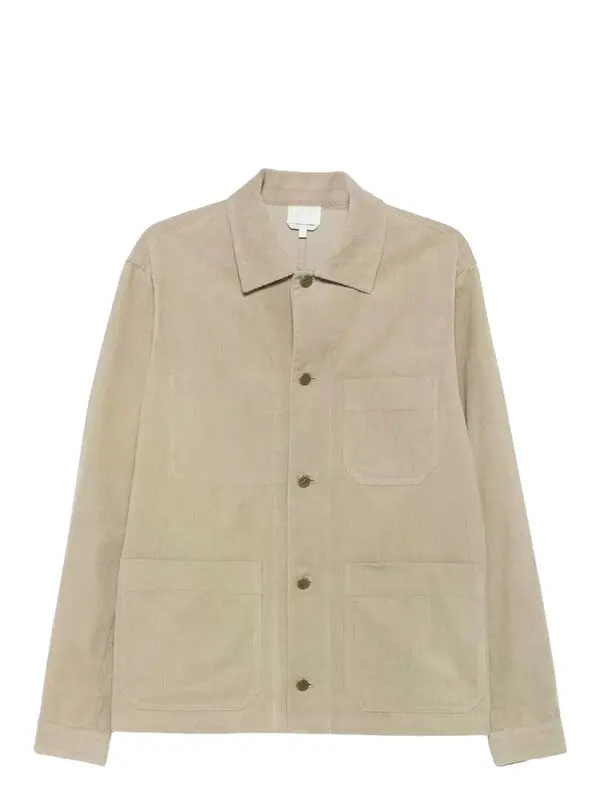 A.p.c. Rodney Corduroy Patch-pocket Shirt Jacket - Neutrals