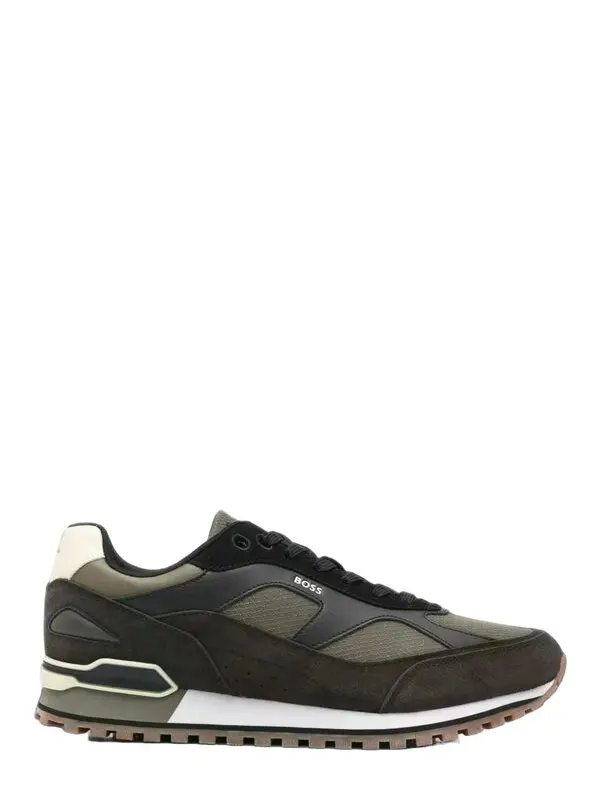 BOSS Panelled Low-top Sneakers - Brown