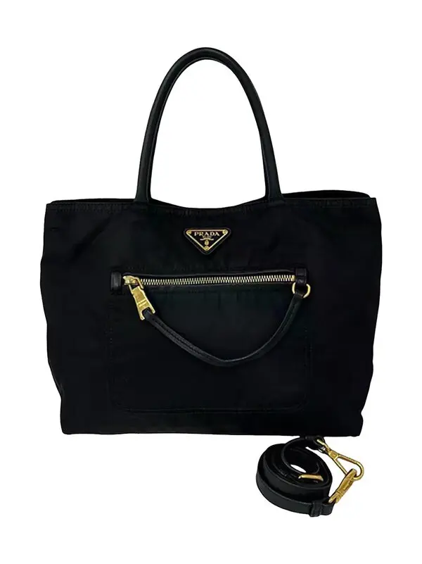 Prada 2013-2026 Tessuto Satchel - Black