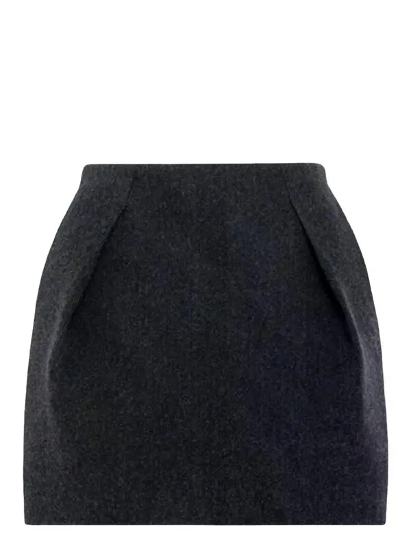 TELA Nina Pleated Mini Skirt - Grey