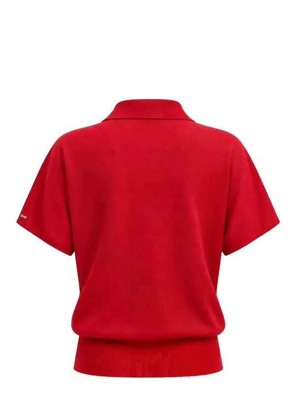 Tommy Hilfiger Short-sleeve Polo Sweater - Red