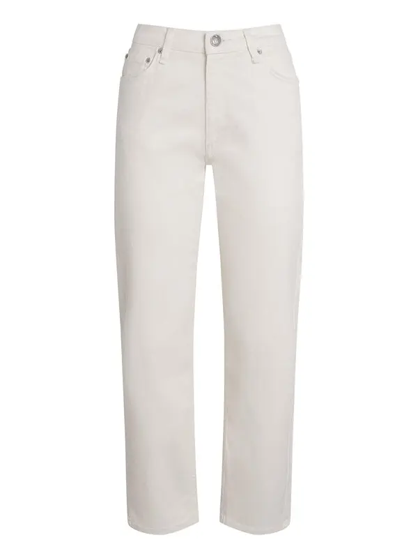 Rag & Bone Harlow Mid-rise Straight Jeans - White