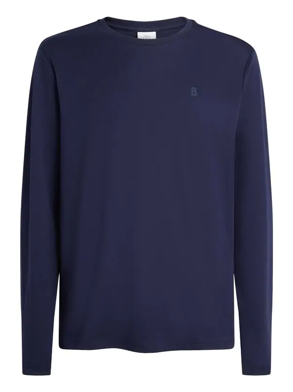 Bogner Supima Cotton Arvid Sweater - Navy