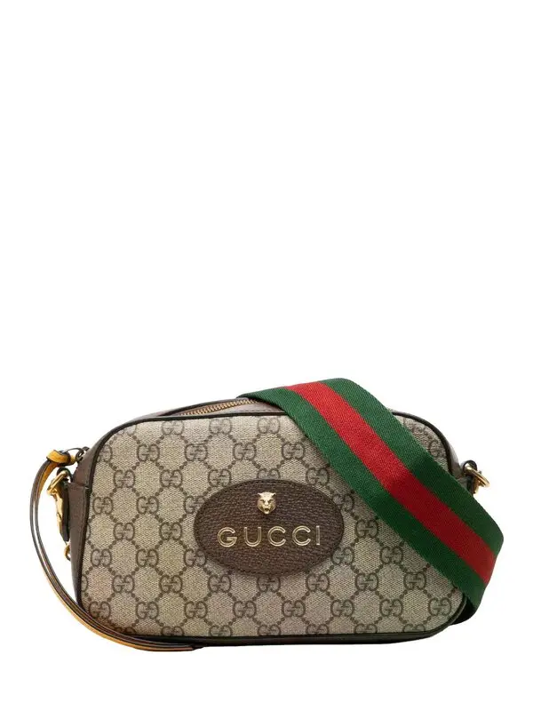 Gucci 2000-2015 Gg Supreme Web Neo Vintage Crossbody Bag - Neutrals