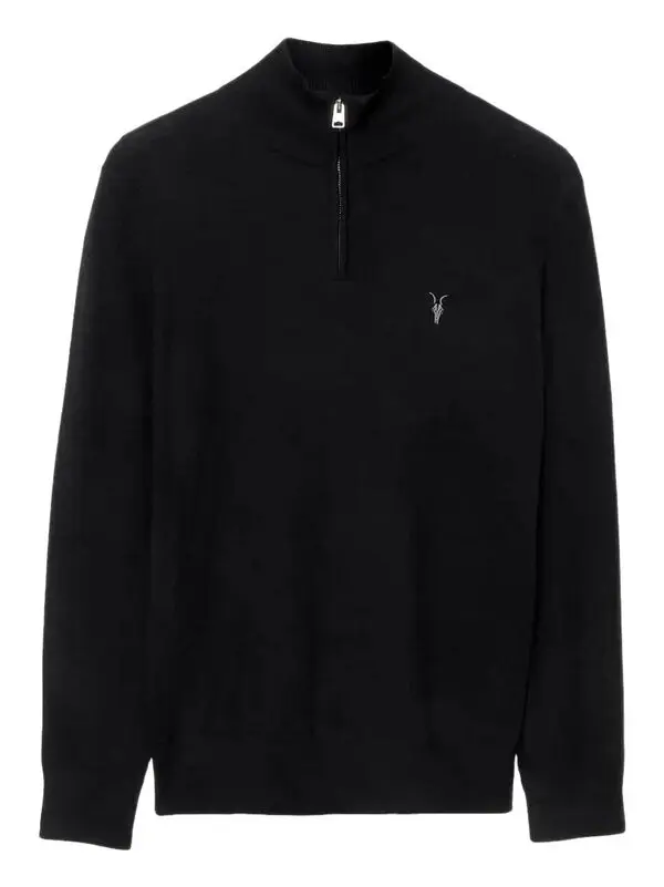 ALLSAINTS Kilburn Funnel-neck Sweater - Black
