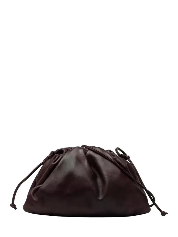 Bottega Veneta 2012-2026 Lambskin The Mini Pouch Crossbody Bag - Purple