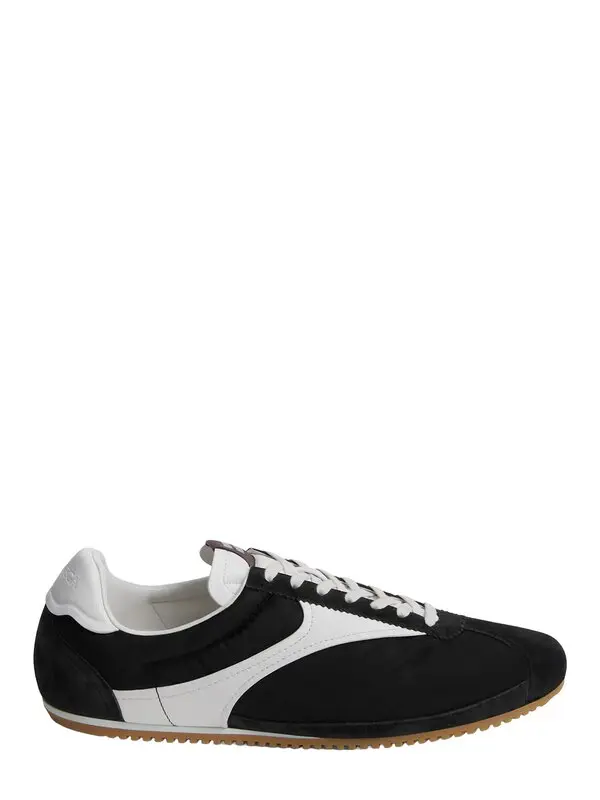 Bottega Veneta Suede-nylon Shot Sneakers - Black