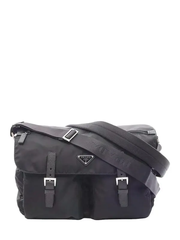 Prada 2013-2026 Tessuto Crossbody Bag - Black