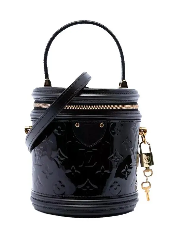 LOUIS VUITTON 2019 Monogram Vernis Cannes Satchel - Black