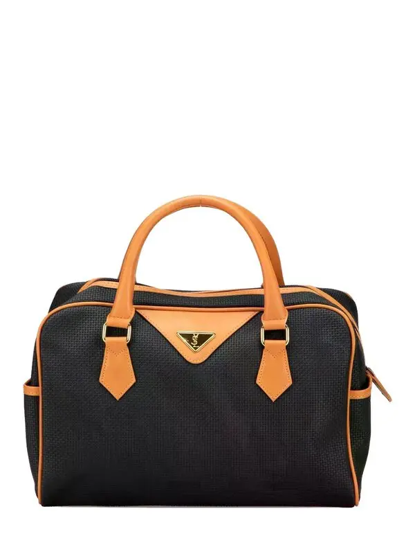 Saint Laurent 20th Century Pvc Boston Bag - Black