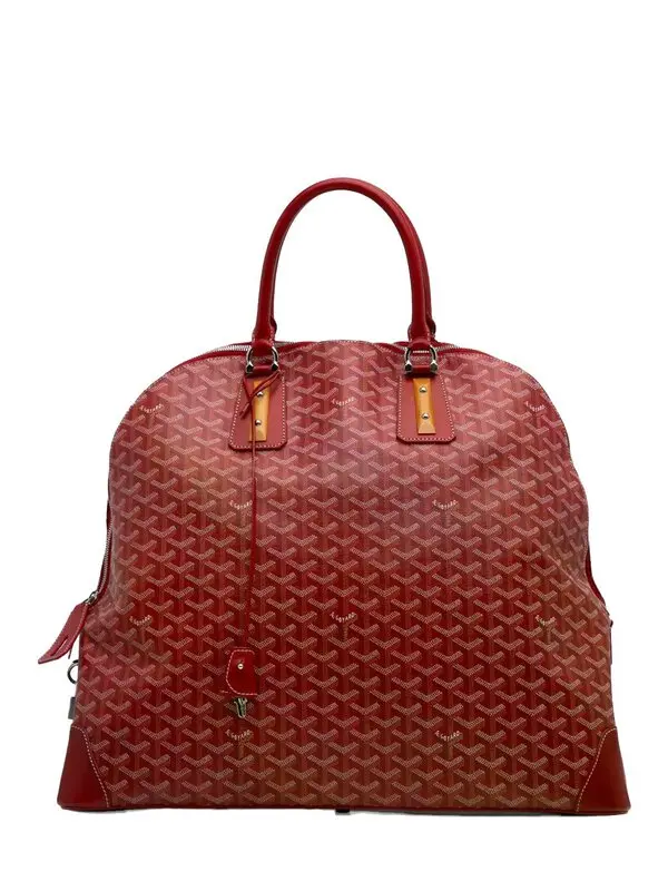 Goyard 2011 Goyardine Vendome Gm Travel Bag - Red