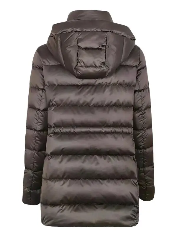 MOORER Delia-se3 Quilted Hooded Coat - Brown