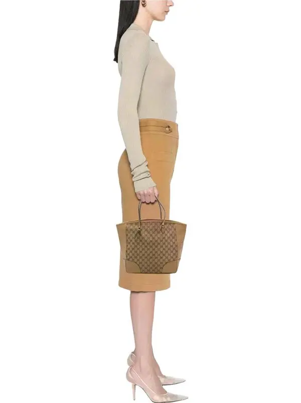 Gucci 2016-2026 Gg Canvas Bree Tote Bag - Neutrals