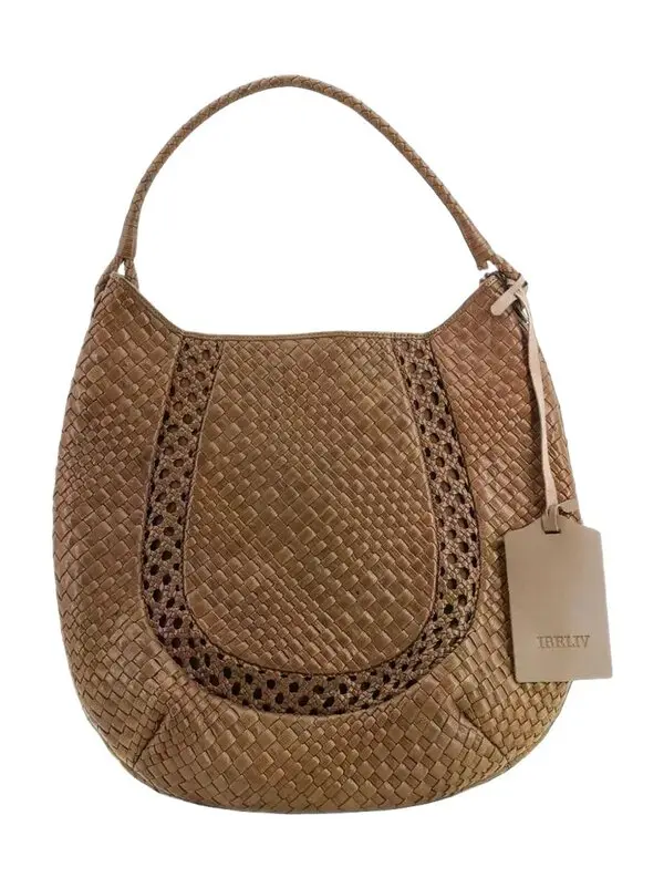 IBELIV Lamia Woven Shoulder Bag - Brown