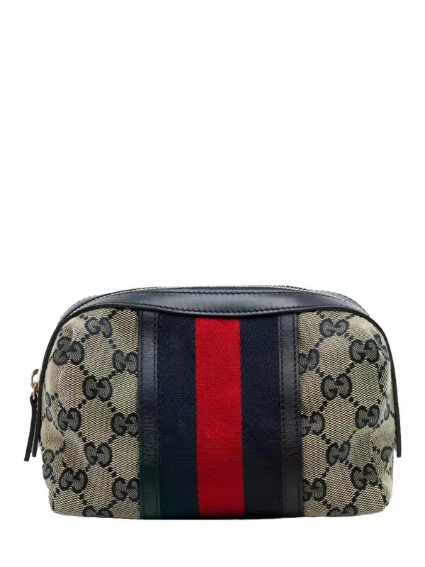 Gucci 2000-2015 Gg Canvas Web Pouch - Neutrals