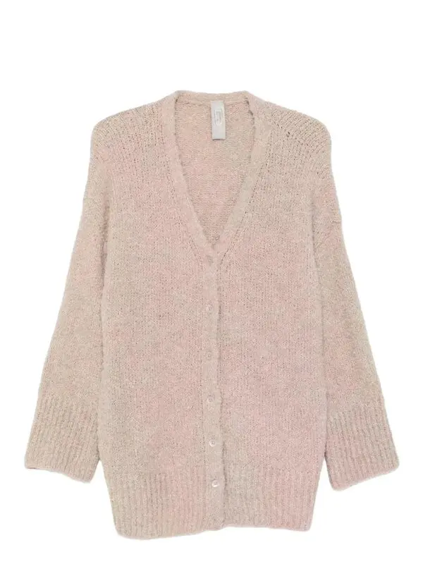 PRIVATE 0204 V-neck Knitted Cardigan - Neutrals
