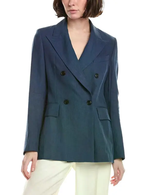 Eleventy Double-breasted Blazer - Blue