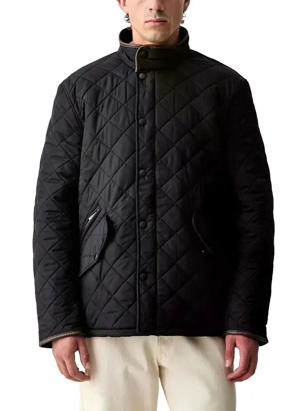 Barbour Quilted High-neck Jacket - Blue