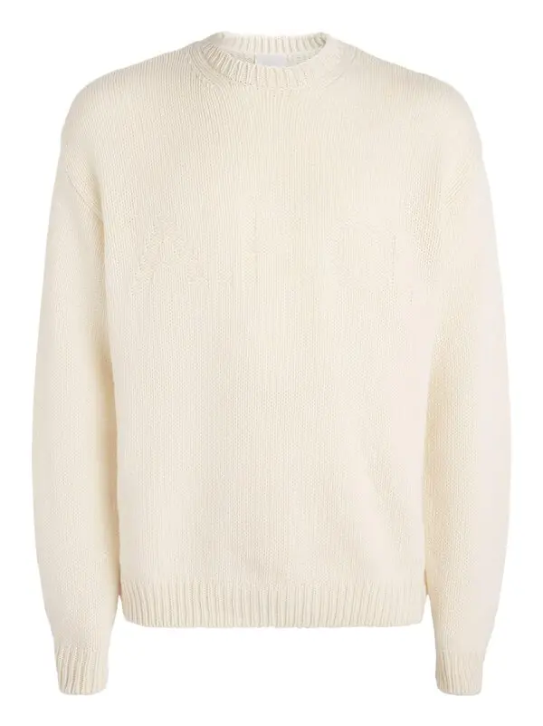 A.p.c. Wool Logo George Sweater - Green