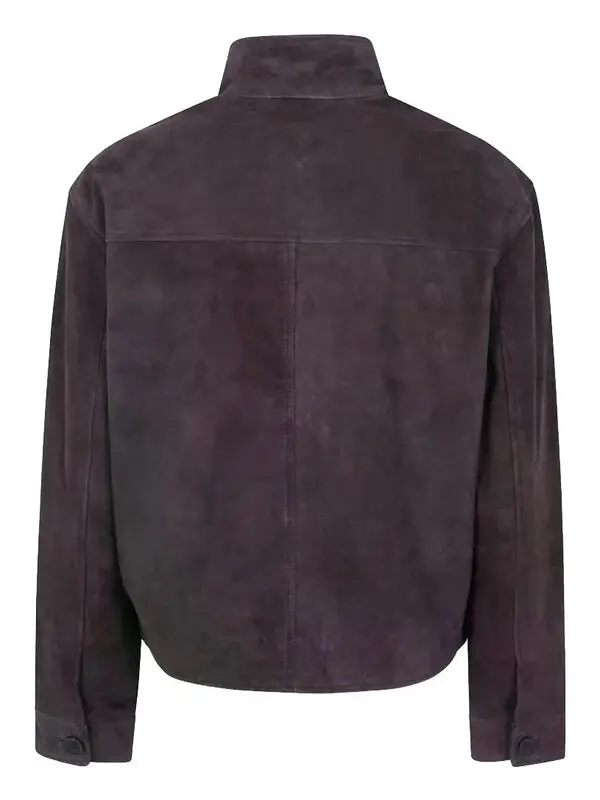 JCSOPHIE Praia High-neck Suede Jacket - Brown