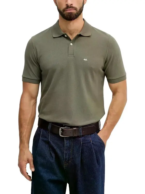 Lindbergh Logo-embroidered Polo Shirt - Green