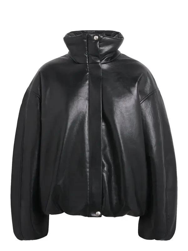 ANINE BING Regenerated Leather Cyrus Jacket - Black