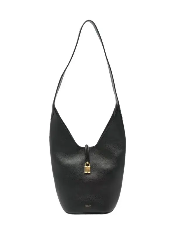 DEMELLIER Siena Grained-leather Shoulder Bag - Black